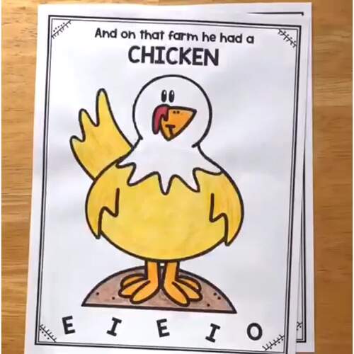 Old McDonald Had a Farm Craft Sing Along Book | Barn Animal Crafts