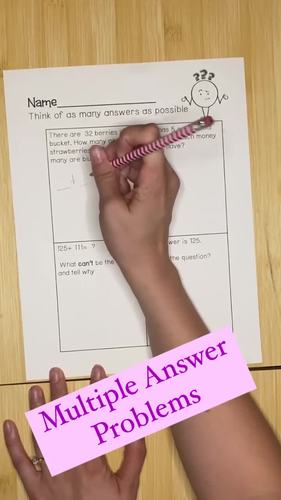 Open Ended Math Story Problems for 2nd-3rd Grade by Fromtheminimalhive