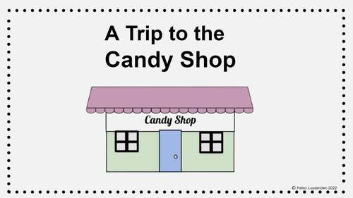 Printable Book Trip to the Candy Shop Kindergarten 1st Grade Beginning ...