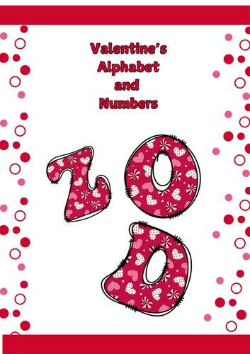 Retro Valentine's Day Alphabet and Numbers by Everyday Masterpieces