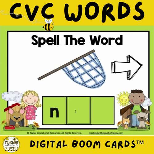 Phonics Boom™ Cards - Digital Phonics Activities CVC Words Grade 1