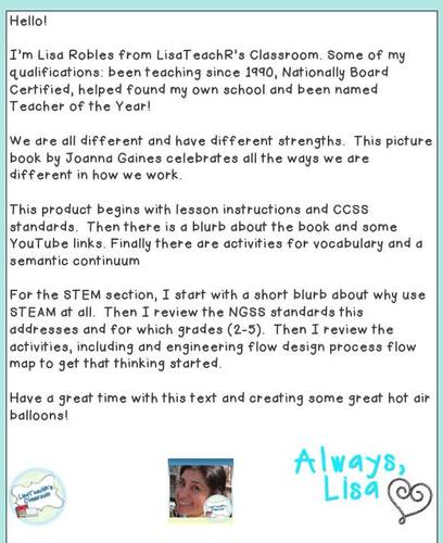 Picture Book STEM Challenge: The World Needs Who You Were ... Hot Air ...