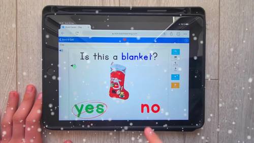 Christmas BOOM CARDS™ | Yes No Questions by Angie S | TpT