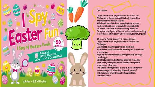I Spy Easter Fun: I Spy of Easter Funk by YOOY | TPT