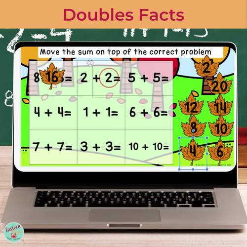 Doubles Facts for First Grade by Eastern Shore Math Teacher | TPT