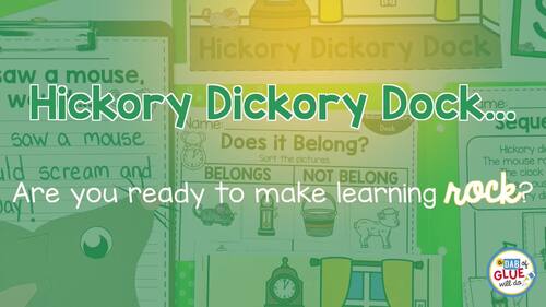Hickory Dickory Dock Activities: Crafts, Posters, Worksheets: Nursery ...