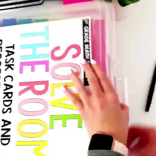 1st Grade Math Centers Task Cards Activities Write the Room YEARLONG Bundle