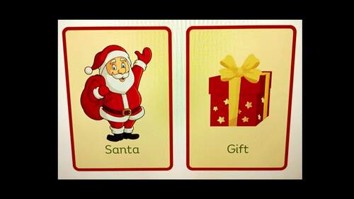 "Festive Christmas Flashcards" by TRM TEACHING | TPT