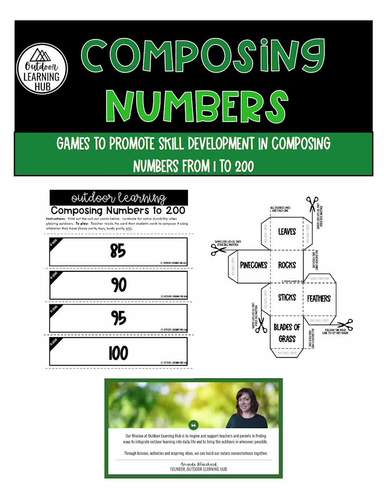 Composing Numbers 1-100 | Nature Themed Number Sense Games | TPT