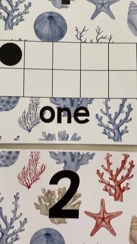 Number Poster Ten Frame by Modern Classroom Resources | TPT