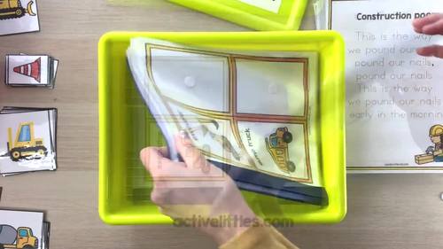 Construction Task Box Printable 2/24 by Active Littles | TpT