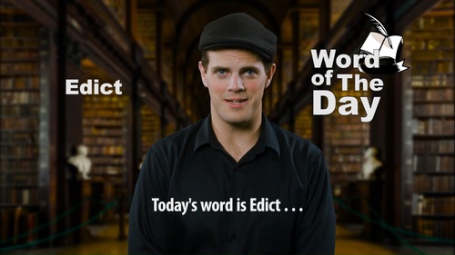 Word of the Day - Edict by The Storyteller Teacher | TPT