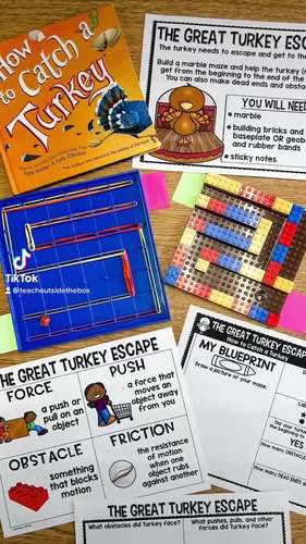{How to Catch a Turkey} Storybook STEM - Thanksgiving STEM Activities