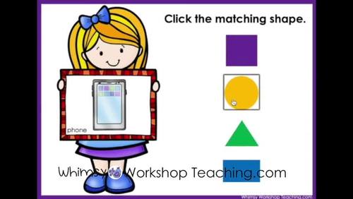 Boom Cards Math 2D Shapes Common Objects Digital Task Cards Distance ...