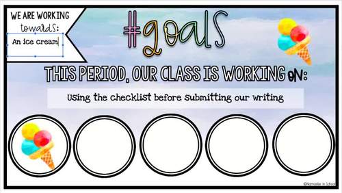 Goal Setting Powerpoint by NamasteinSchool1 | TPT