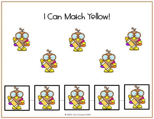 I Can Match Smart Turkeys with Crayons, Numbers and Shapes Jumbo Binder