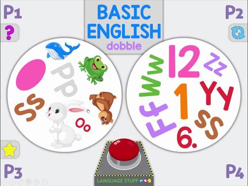 Dobble BASIC ENGLISH 2in1 (Spot it) PDF+PPT by Language Stuff | TPT