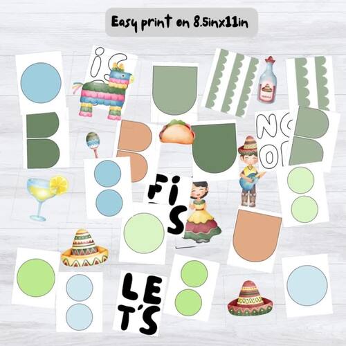 Fiesta Cinco De Mayo Bulletin Board Kit Spring Mexican Party Door Decor ...
