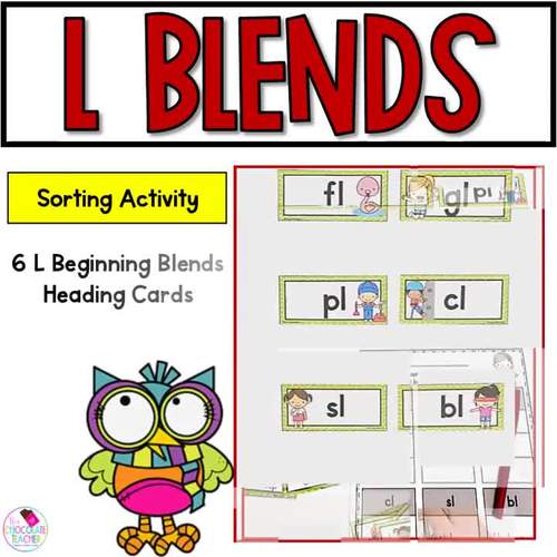 L Blends - Beginning Blends - Phonics Worksheets - BL CL FL GL PL SL