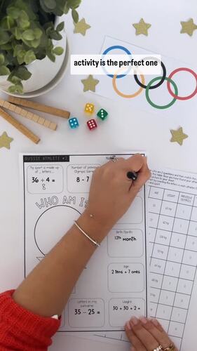 Olympic Games Maths Activity | Australian Athletes | Years 3-4 | TPT