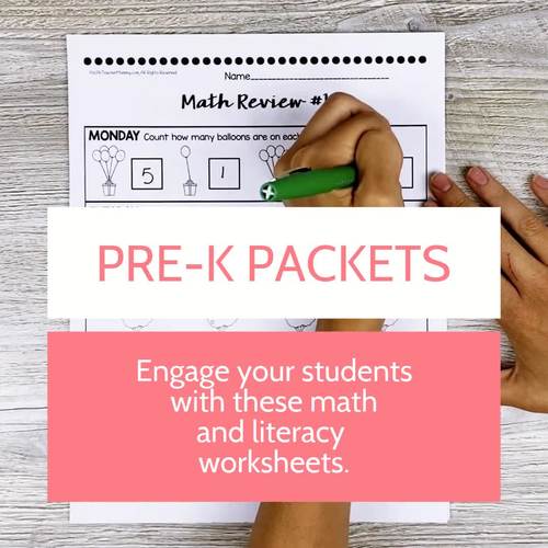 Pre-K Distance Learning Packet: At Home Learning Activities Week #1