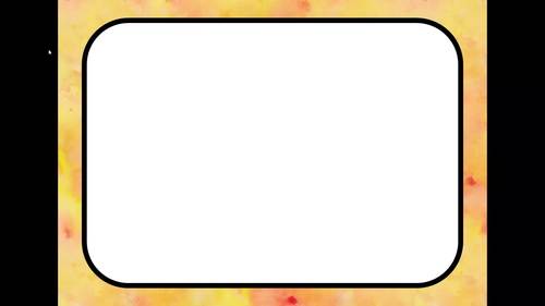 Boom Card Templates and Frames in Watercolor Rainbow Colors | TPT