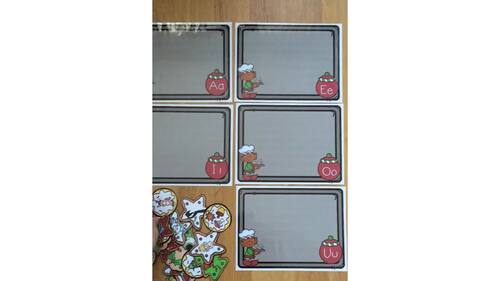 Identificar Sonido Inicial : vocales (Beginning sounds). Christmas