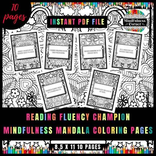 Reading Fluency Champion, Motivation Sayings, Printable Coloring