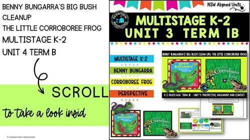 BENNY BUNGARRA, LITTLE CORROBOREE FROG Multiage K-2 Unit 4comp B TERM 1 ...