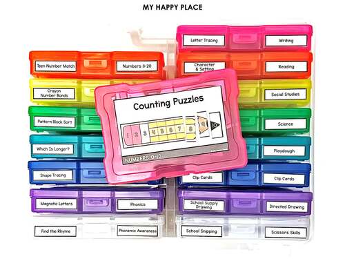 Back to School Task Boxes - Thematic Task Cards for Kindergarten - Busy ...