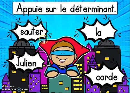 Les classes de mots Boom Cards by Madame Soleil | TpT