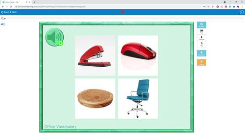 Home Office Vocabulary #1 BOOM CARDS for Adult ESL by Rike Neville