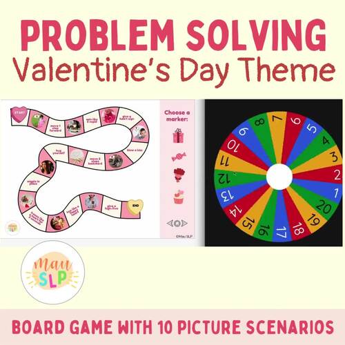 Valentine's Day Problem Solving Boom Cards™ by Mau SLP | TPT