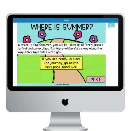 End of Year and Summer Digital Escape Room Boom Cards™ by The Viral Teacher