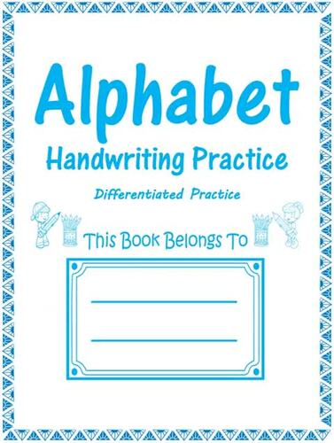 Alphabet Handwriting Practice Writing Letter Tracing Worksheet PreK To ...