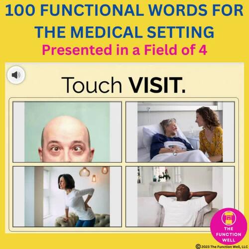 100 Functional Words (Medical Setting) - Aphasia, AAC - Adult Speech ...