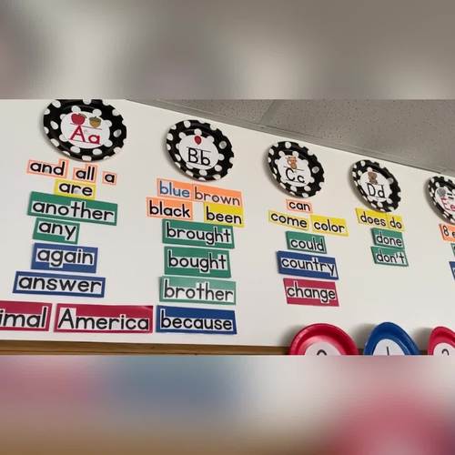 Alphabet Word Wall Letter Cards and Editable Flashcards for 1st grade