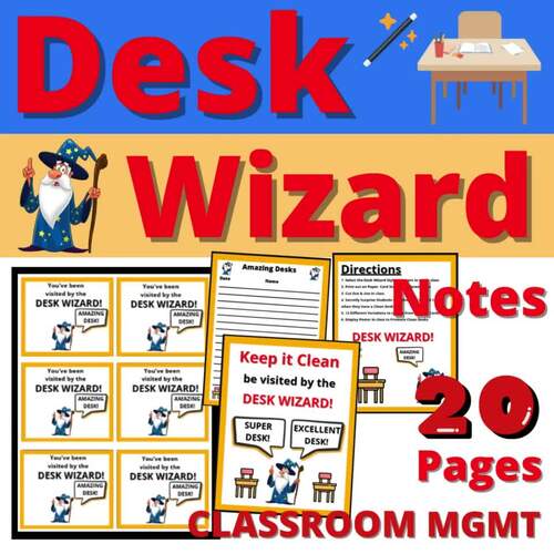 Desk Wizard Classroom Management Resource Like Desk Fairy by DadsDesigns