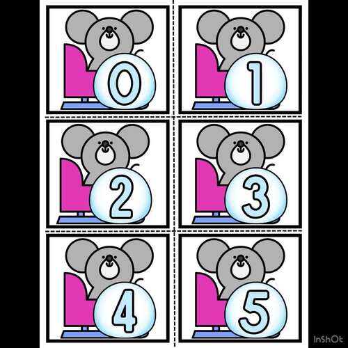 Winter Counting to 20 & Skip Counting by 10s Number Cards | Kindergarten