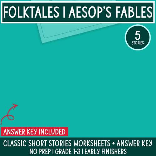 Fables Folktales Reading Comprehension Worksheets Passages & Questions ...