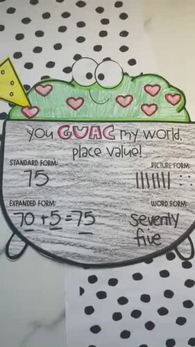 Valentine Math Place Value Crafts by The Teaching Diva Corner | TPT