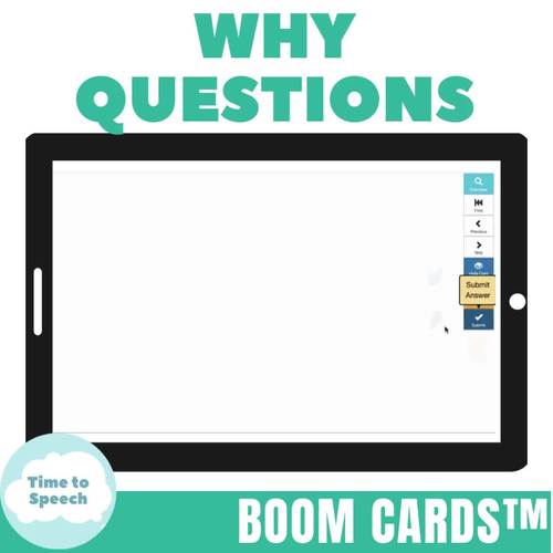 Why Question Comprehension Boom Cards & PowerPoint for Speech Therapy