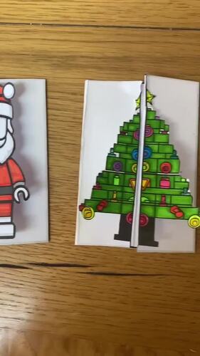 Christmas Card Foldable | Printable Holiday Greeting Cards | Merry ...