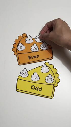 Sweet Slices of Math: Pumpkin Pie Craftivity for Even & Odd Numbers