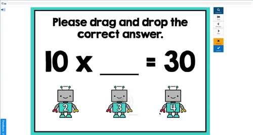 Multiplication Missing Factors x10 Fact Fluency Boom Cards by Sheila ...