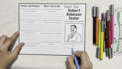 Robert Robinson Taylor Black History Month Craft Research Project ...
