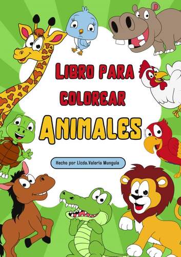 Coloring book of aerial, terrestrial and aquatic animals to color.