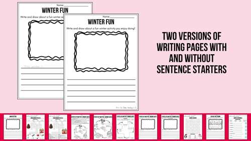 Winter fun Early Finisher Packet, Winter theme bulletin board, Winter ...