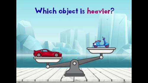 Measurement: Heavier Objects - Winter Math Boom Cards™ for Comparing ...