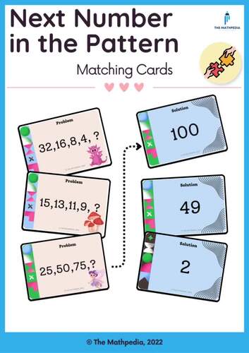 Matching Card Activity: Next Number in the Pattern by The Mathpedia
